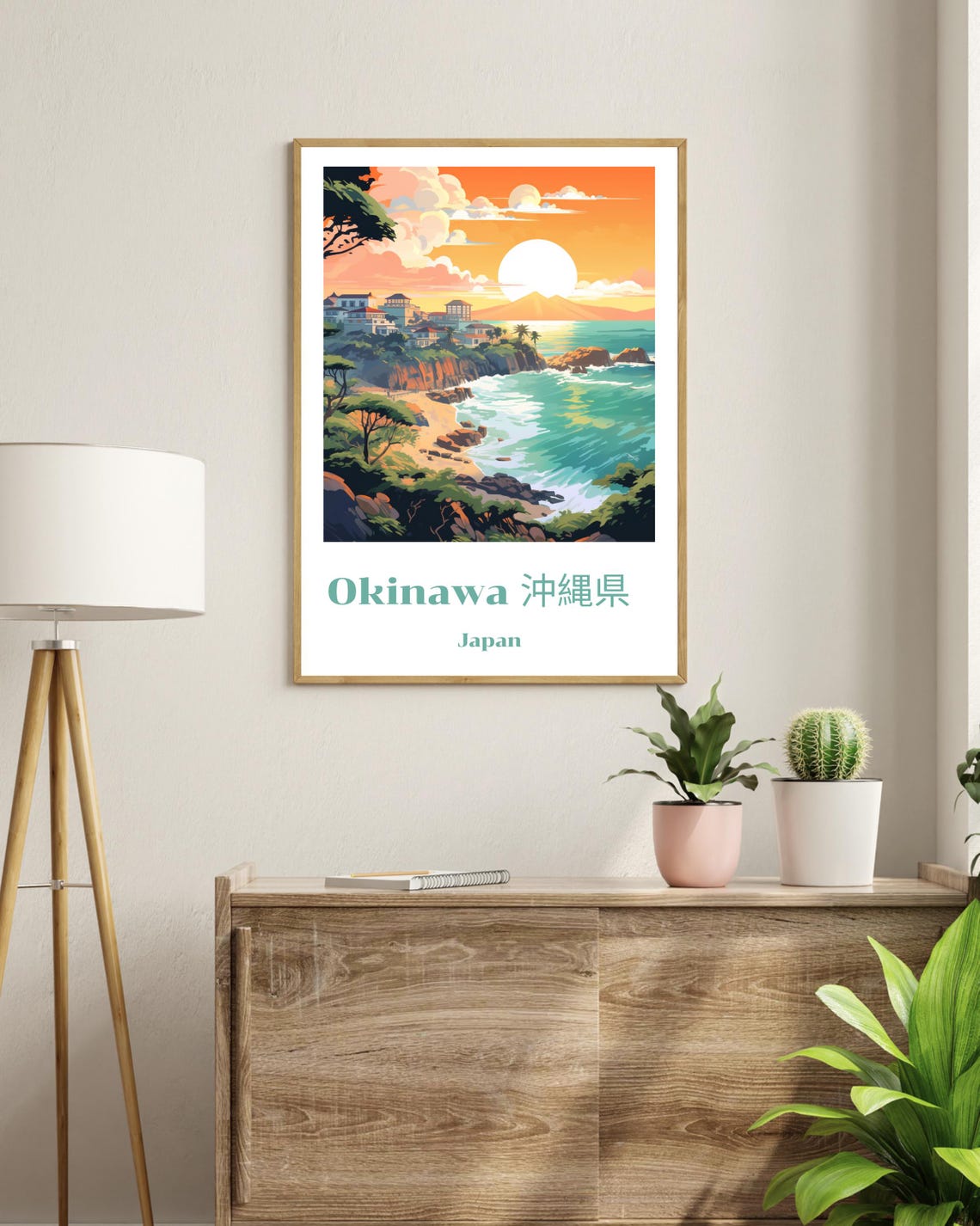 Okinawa Poster, Okinawa Travel Print, Naha Poster, Japan Art, Okinawa ...