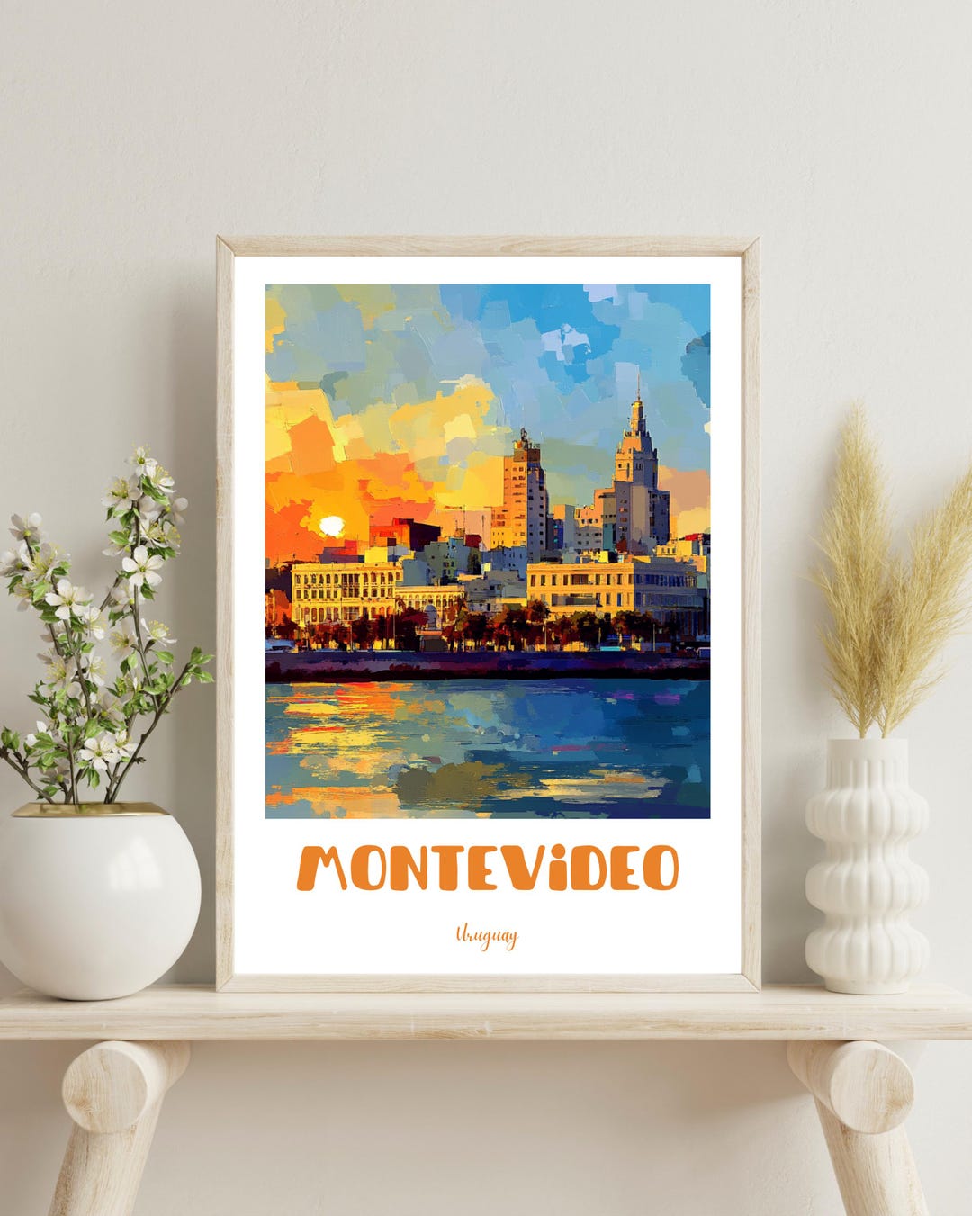 Montevideo Poster, Montevideo Travel Print, Montevideo Artwork, Uruguay ...