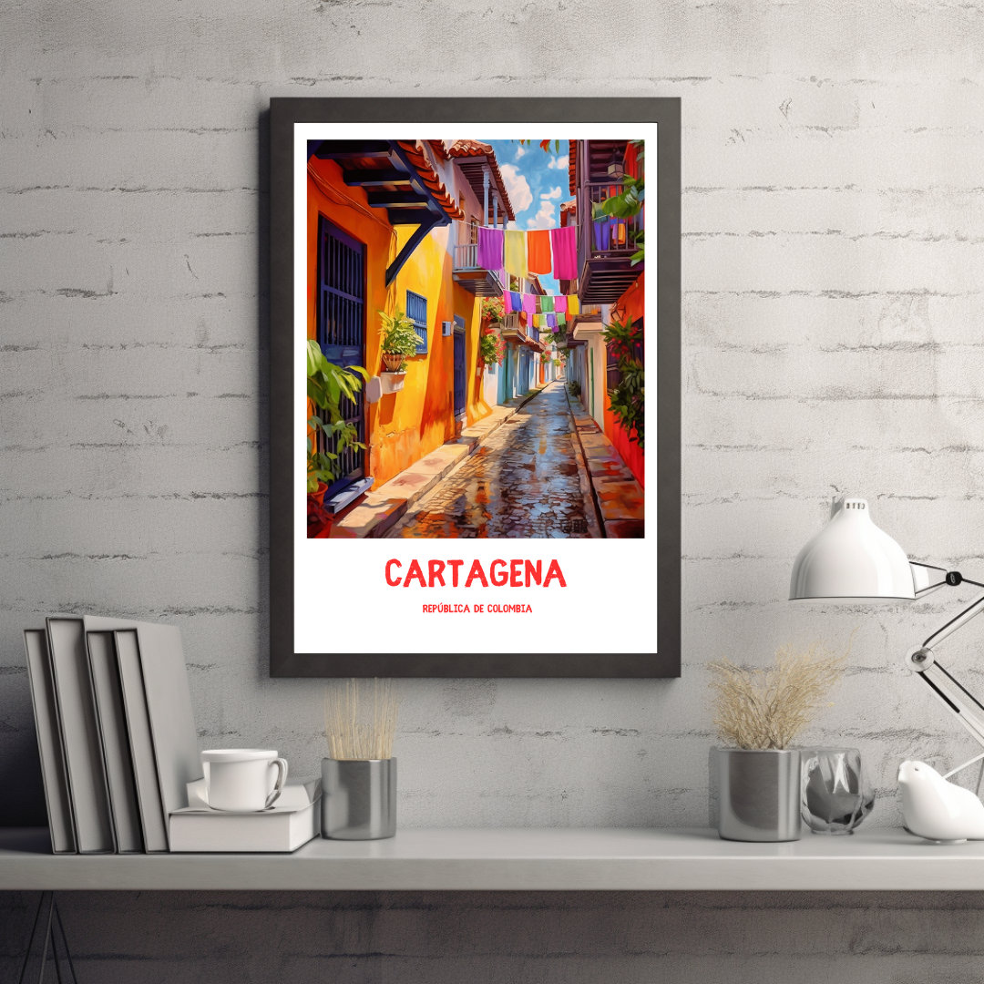 Cartagena Poster, Kolumbien Poster, Kolumbien Wandkunst, Cartagena ...