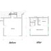 Studio W/ 1 Bath (420sf)garage Conversion to JADU or ADU Floor Plan for ...