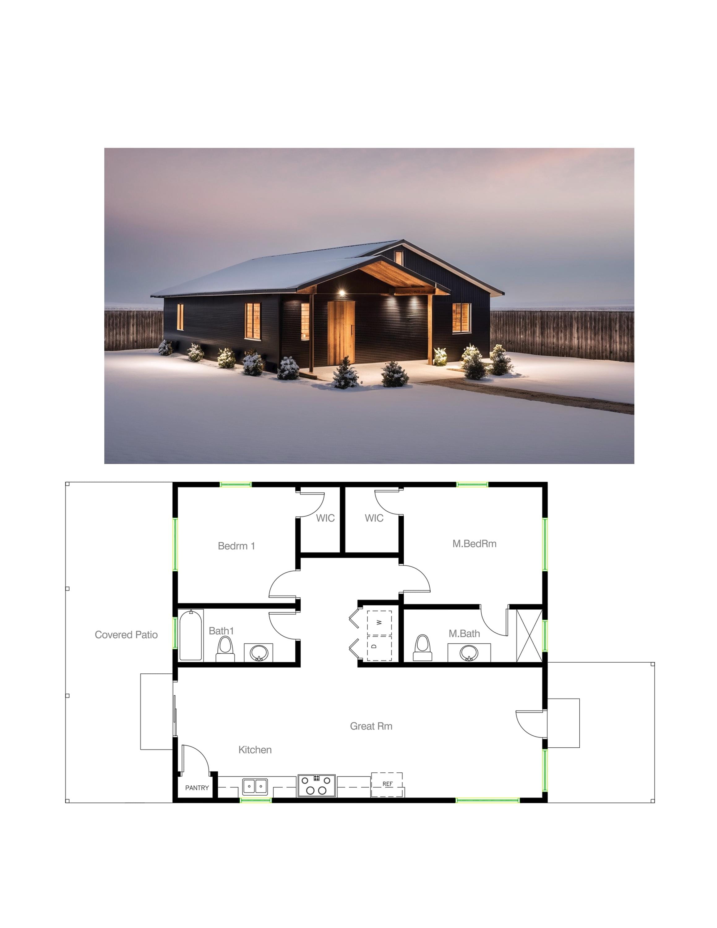 30x40 Cabin Plans East Face House Plans 30x40, 20x30, 30x45, 28x45,