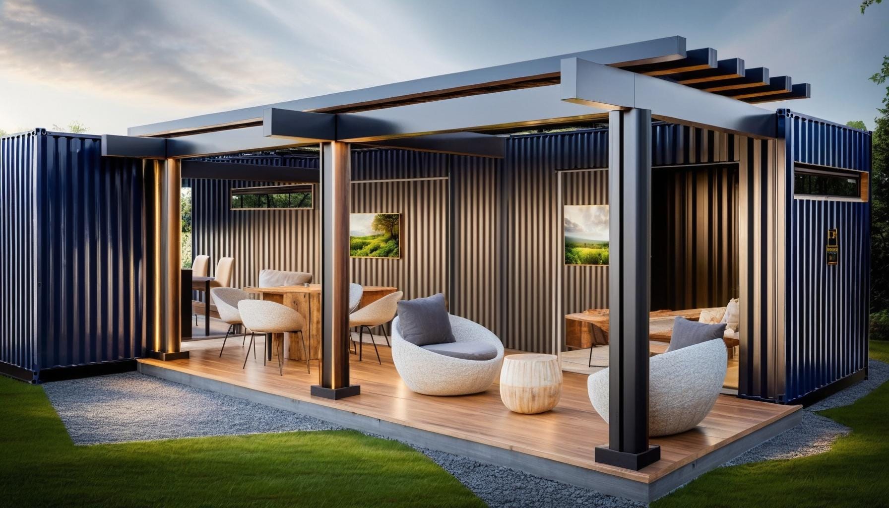 2 Shipping Container Floor Plan 1 Bed 1 Bath (320SF) Floor Plan ADU ...