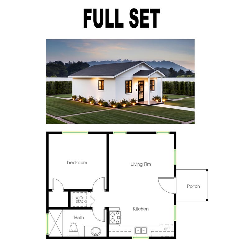 Small House Plans 500 - Etsy