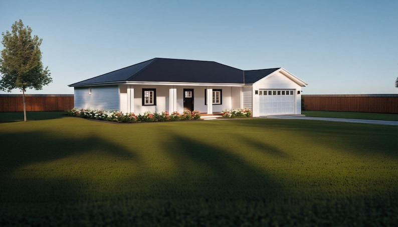 3 Bedroom, 2 Bath (1,307 SF) Single-story Home Floor Plan Spacious ...