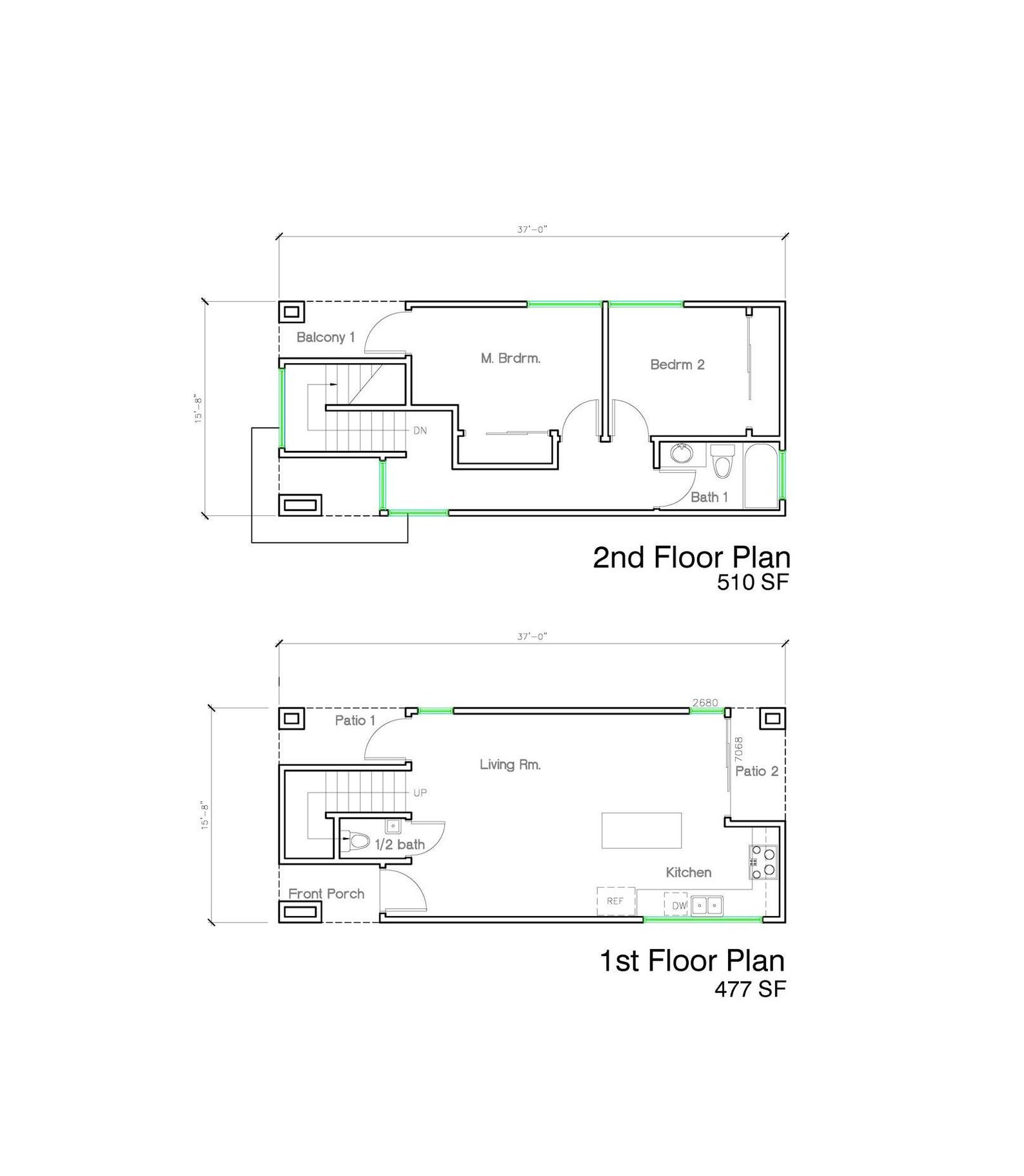 Compact 2-story Home Design | Ideal for Narrow Lots | 2BD 1.5BA ...