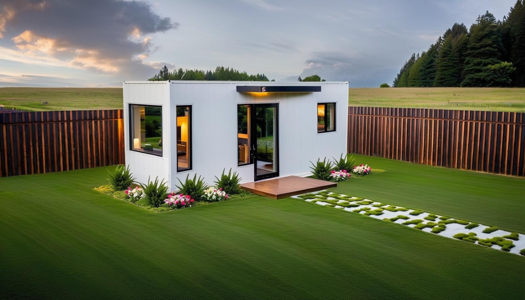 Shipping Container Floor Plan Studio W/ 1 Bath (160SF) Floor Plan ADU ...