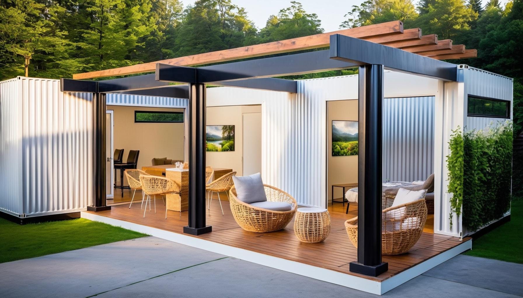 2 Shipping Container Floor Plan 1 Bed 1 Bath (320SF) Floor Plan ADU ...
