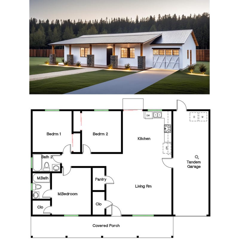 30x50 House Plan - Etsy