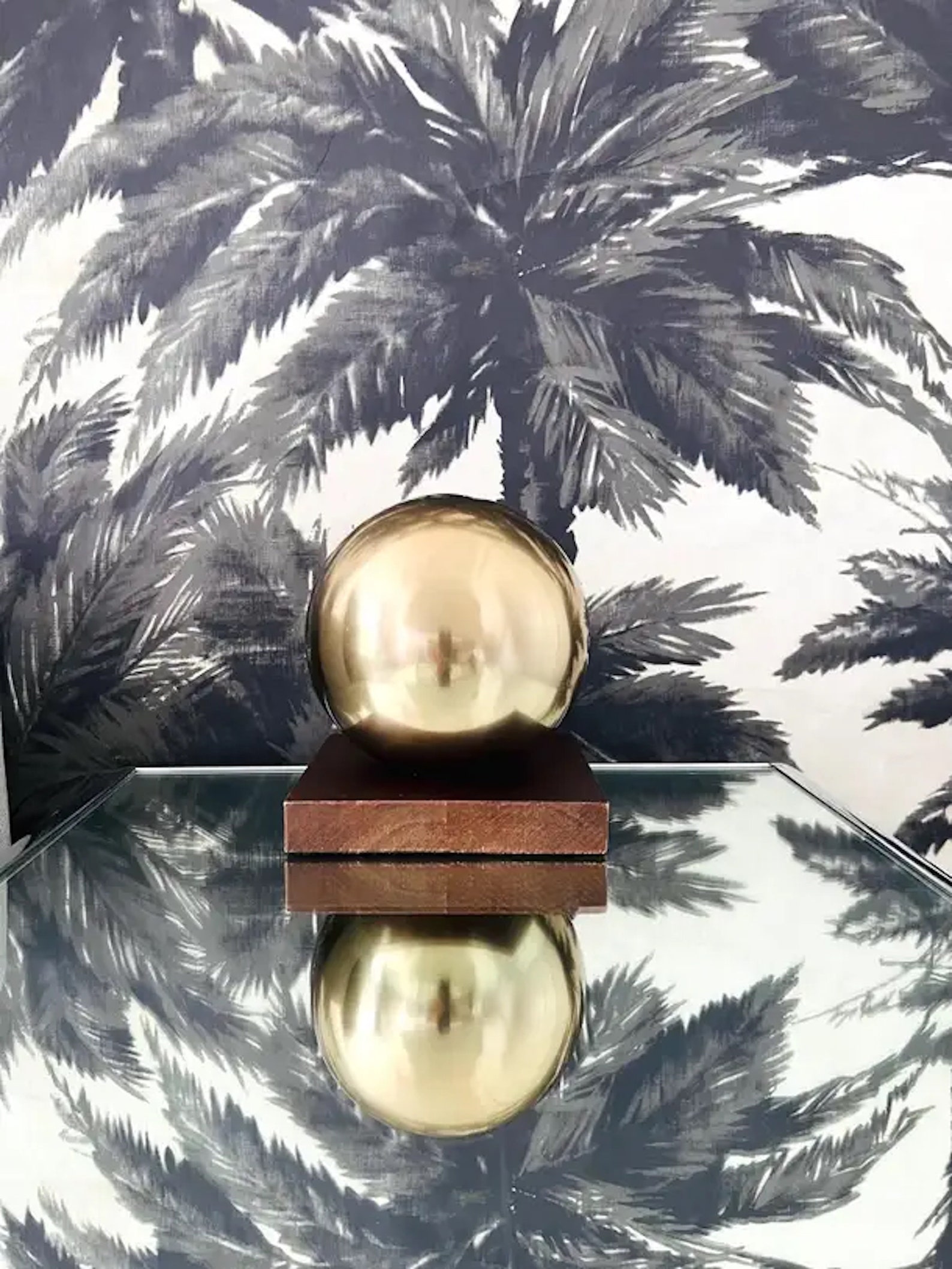 Mid-century Modern Architectural Brass Globe Bookend & Decorative ...