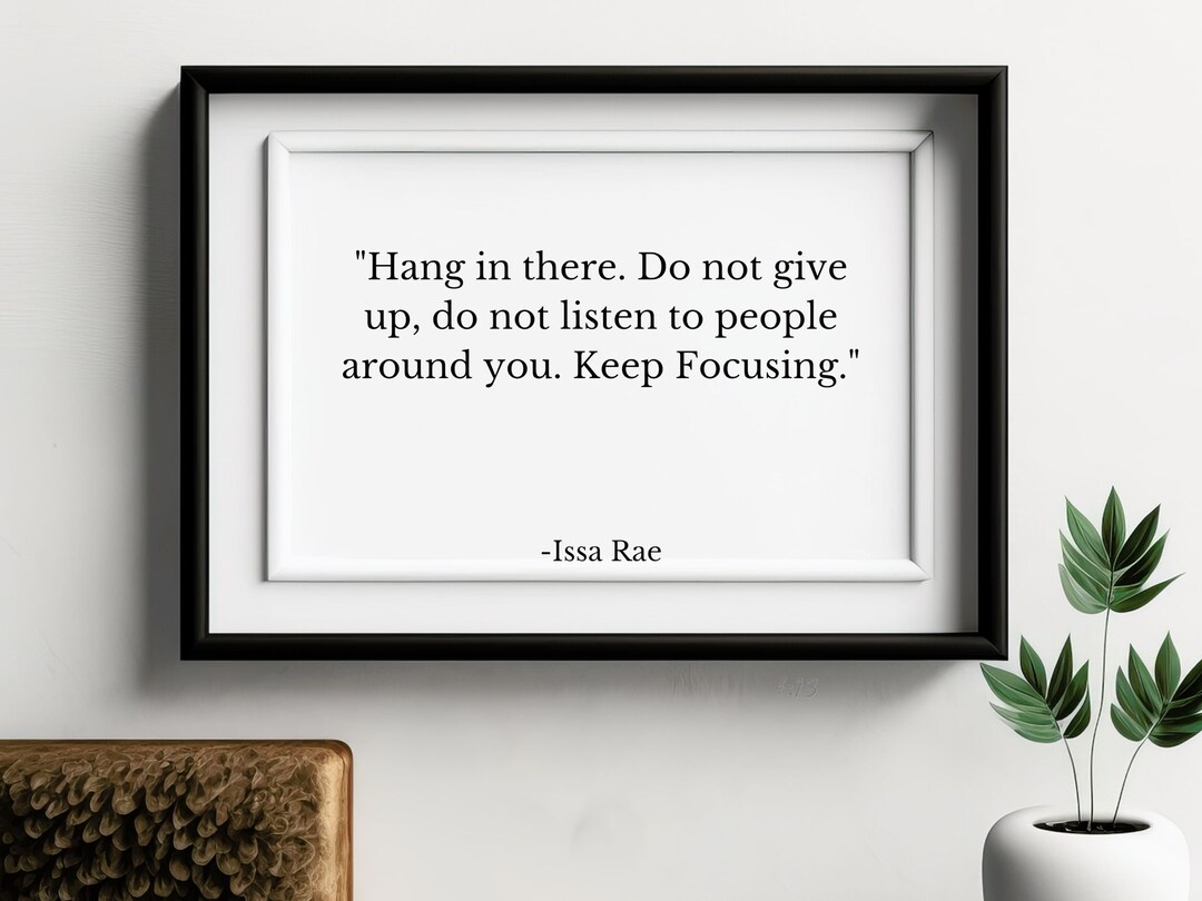 Issa Rae Motivational Quote Wall Art Poster Printables - Etsy
