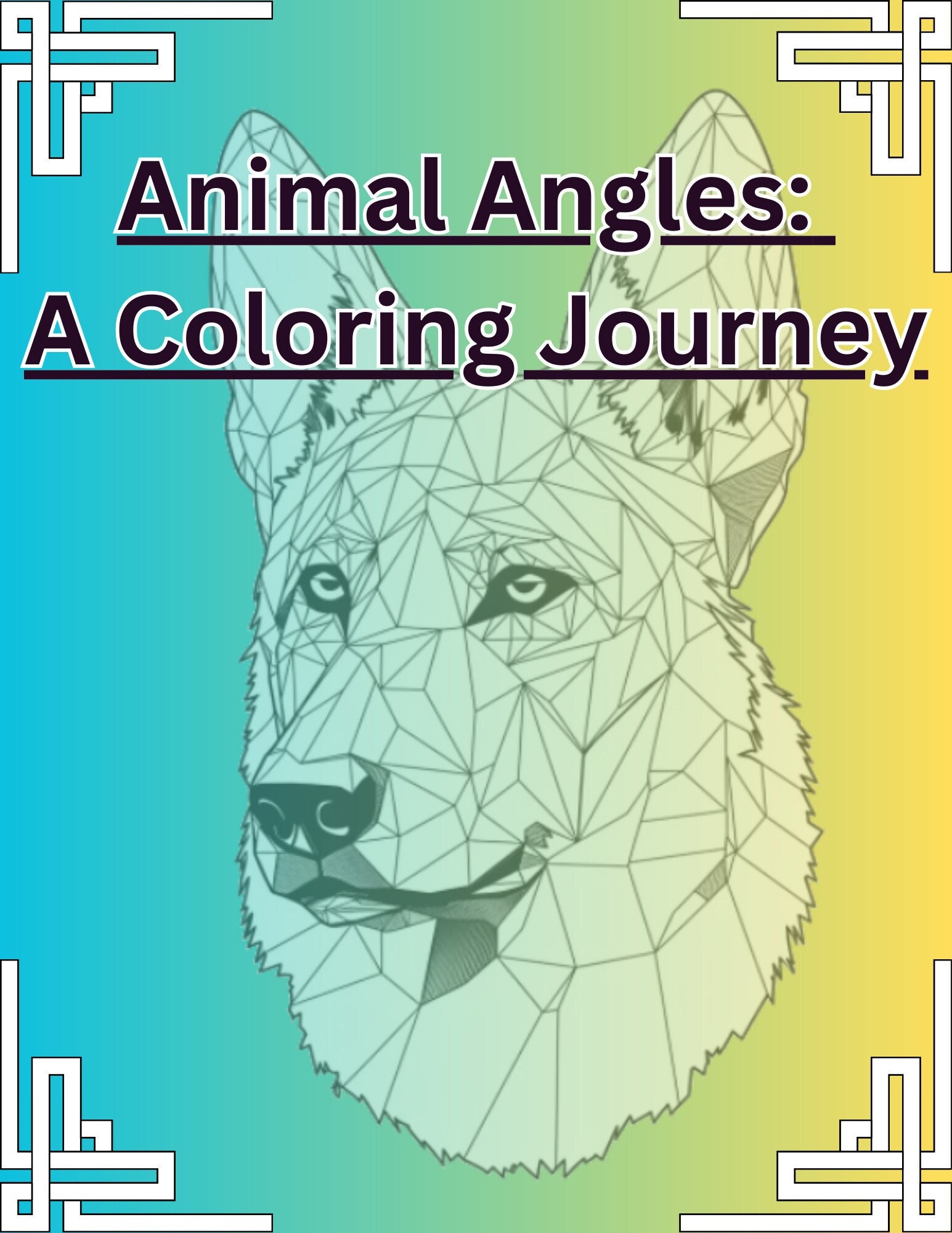 Animal Angles: A Coloring Journey All Ages Coloring Book Featuring ...