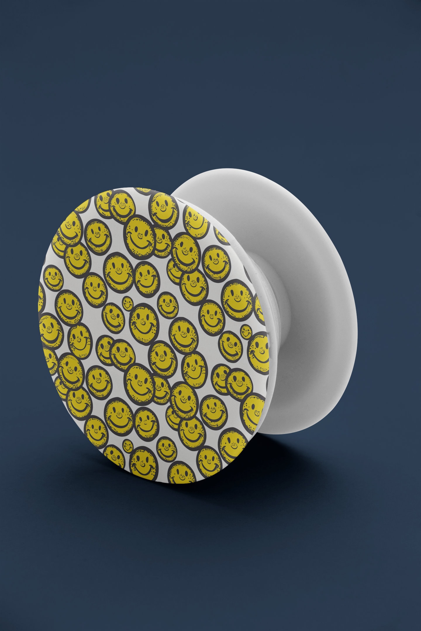Happy Face Emoji Digital Art: High-res Seamless Download for Prints ...