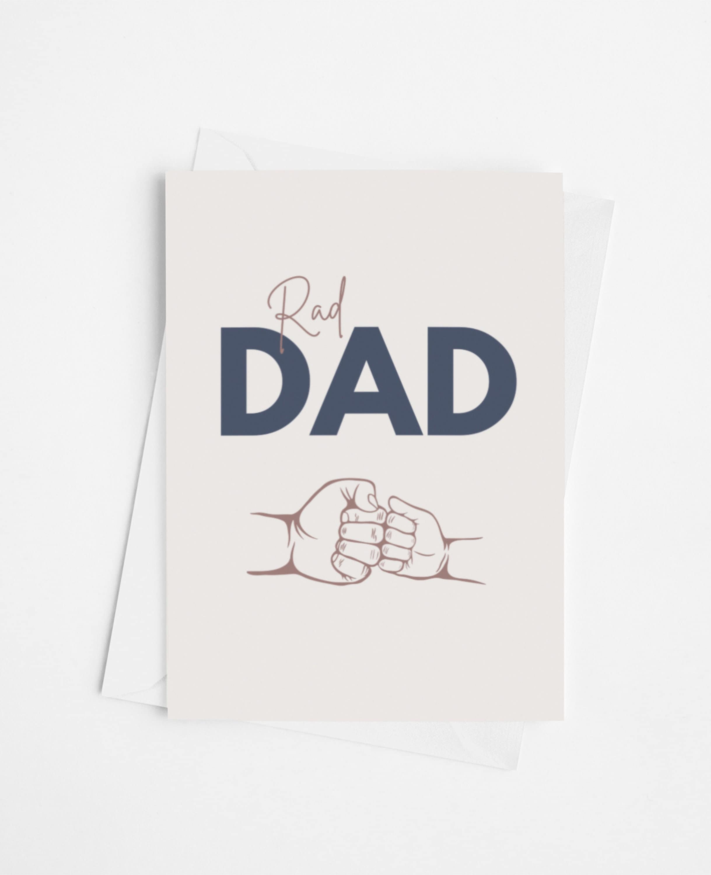 Rad Dad Father's Day Printable Card for Download - Etsy