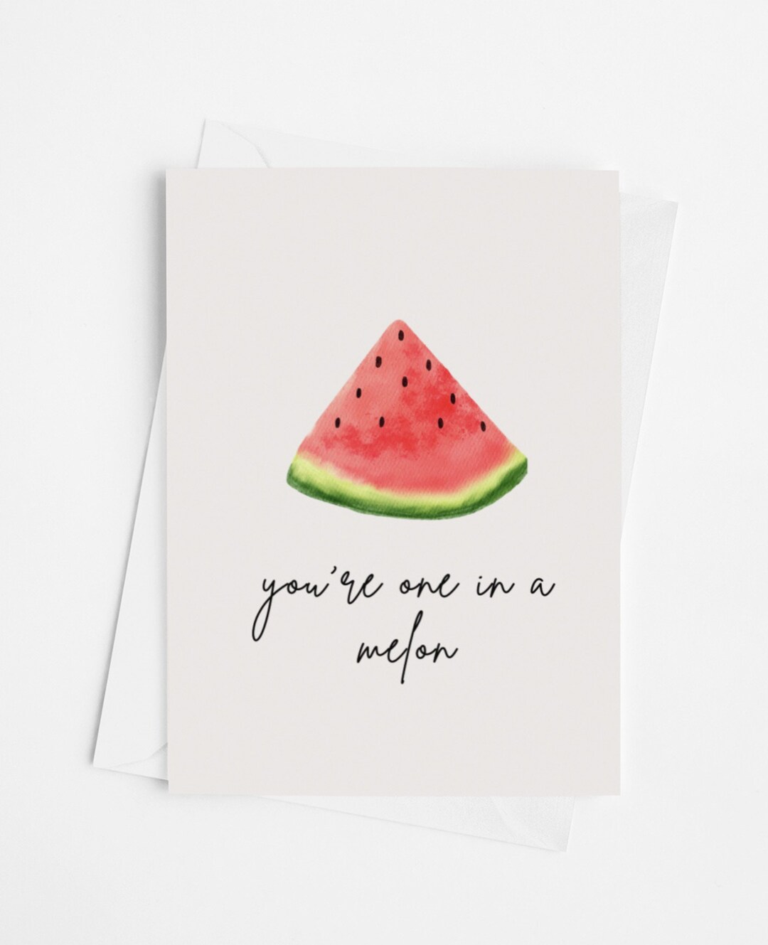 One in a Melon Watermelon Printable Card for Download - Etsy
