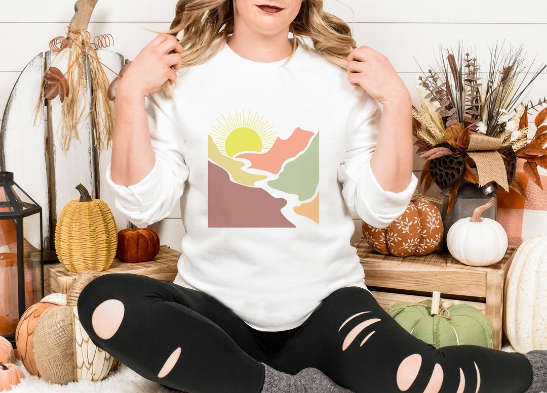 Retro Sunshine Sweatshirt,sun Rays Sweatshirt, Beachy Vibes Sweatshirt ...