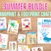 Summer Fun Bundle - Handprint & Footprint Craft - 10 Designs (plus ...