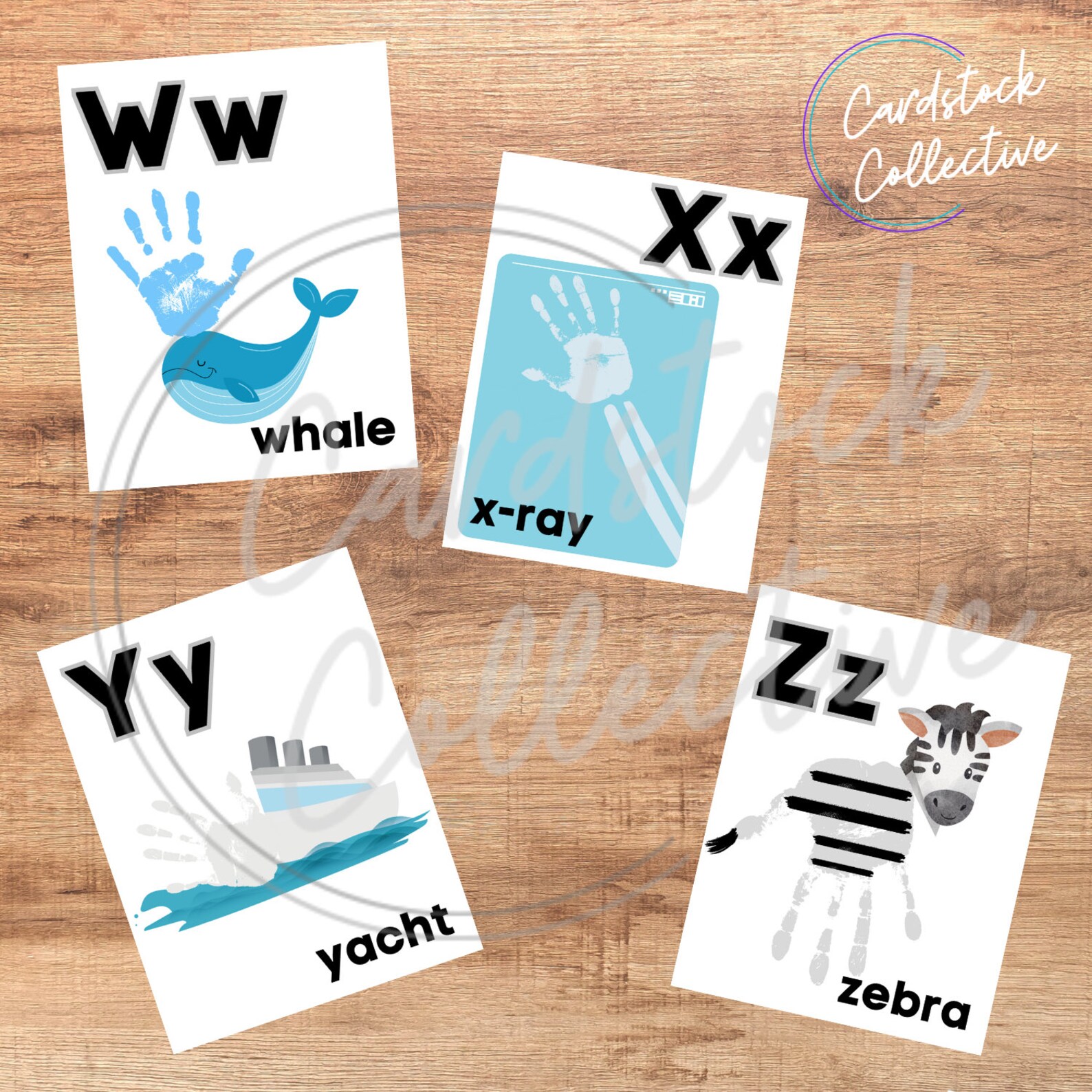 Handprint Alphabet Book - 26 Designs Plus Front Page Design - Etsy