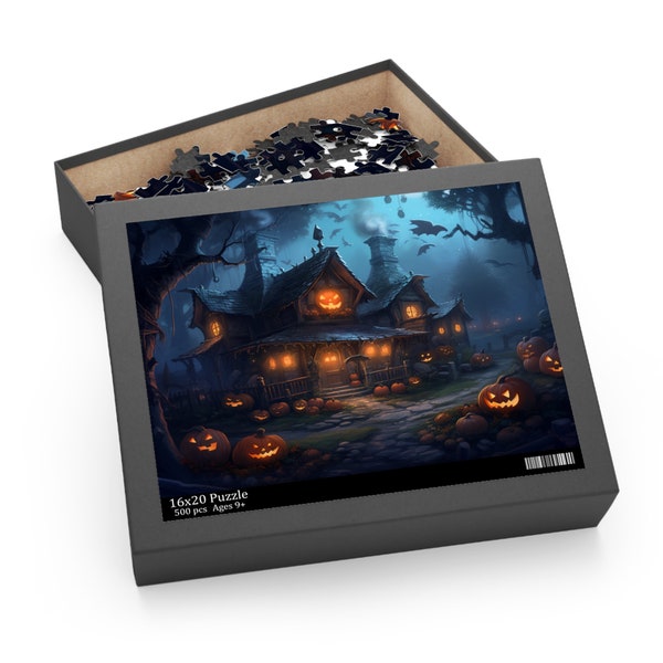 Haunted Mansion Jigsaw Puzzle - Etsy