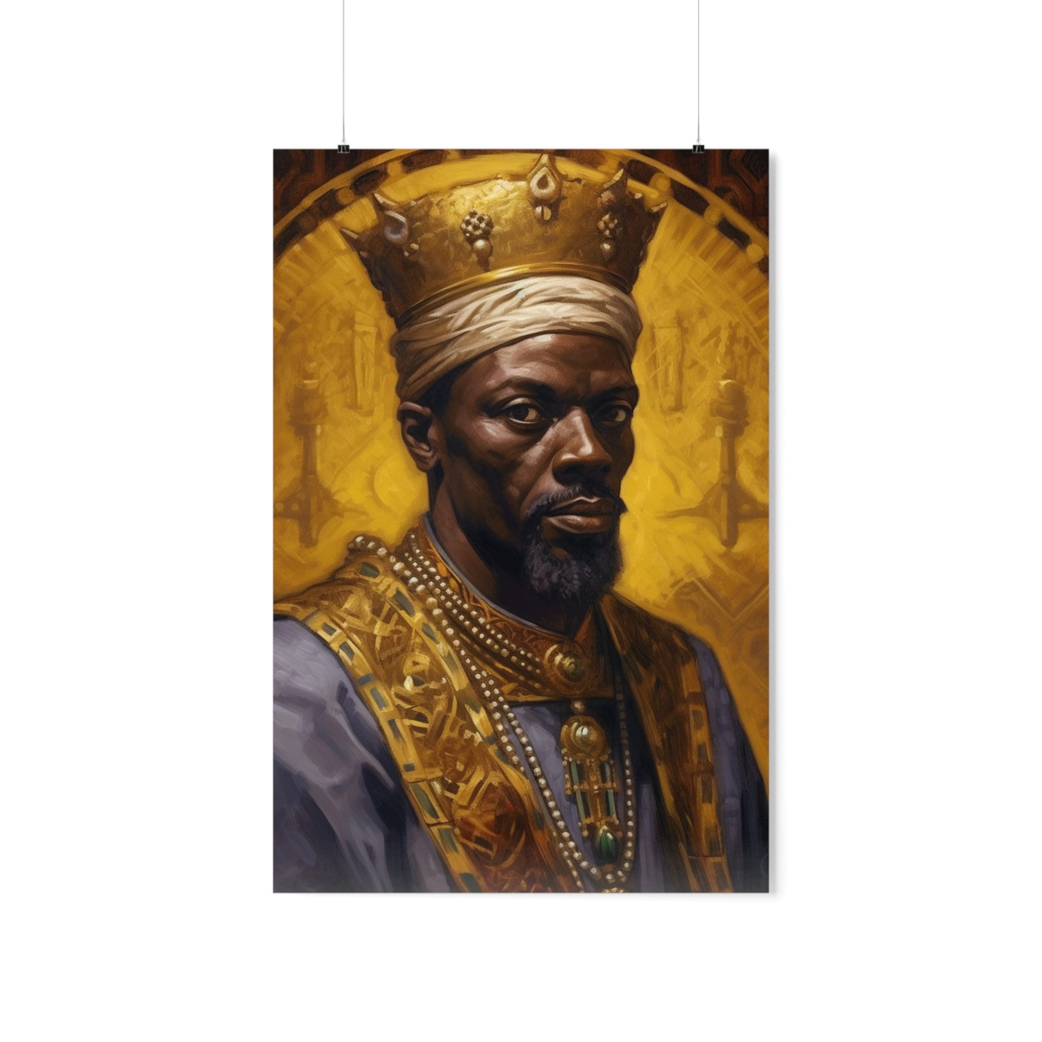 Mansa Musa Portrait Wall Art unframed - Etsy