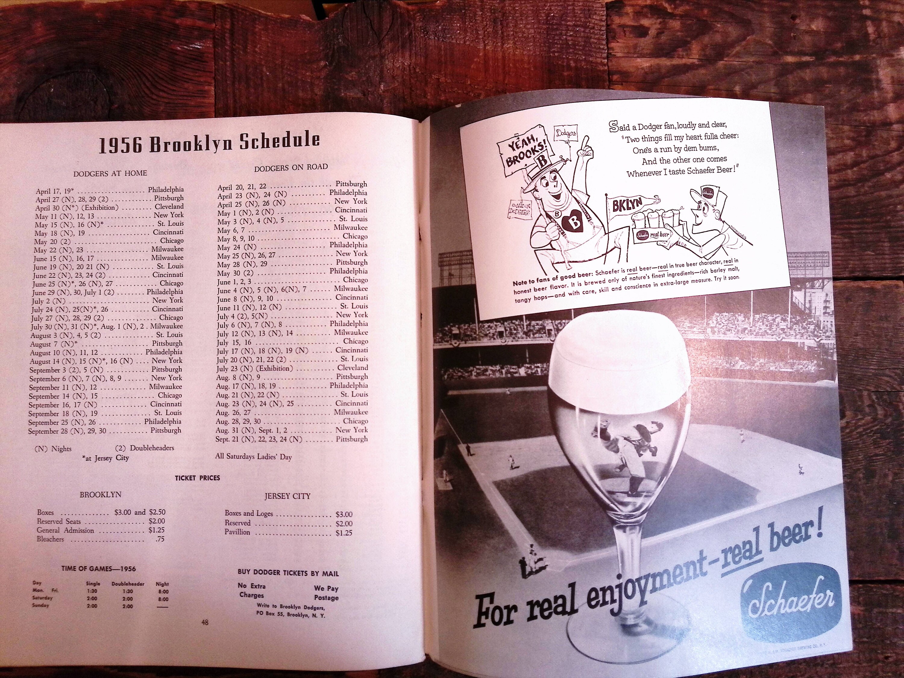 Brooklyn Dodgers 1956 Yearbook - Etsy