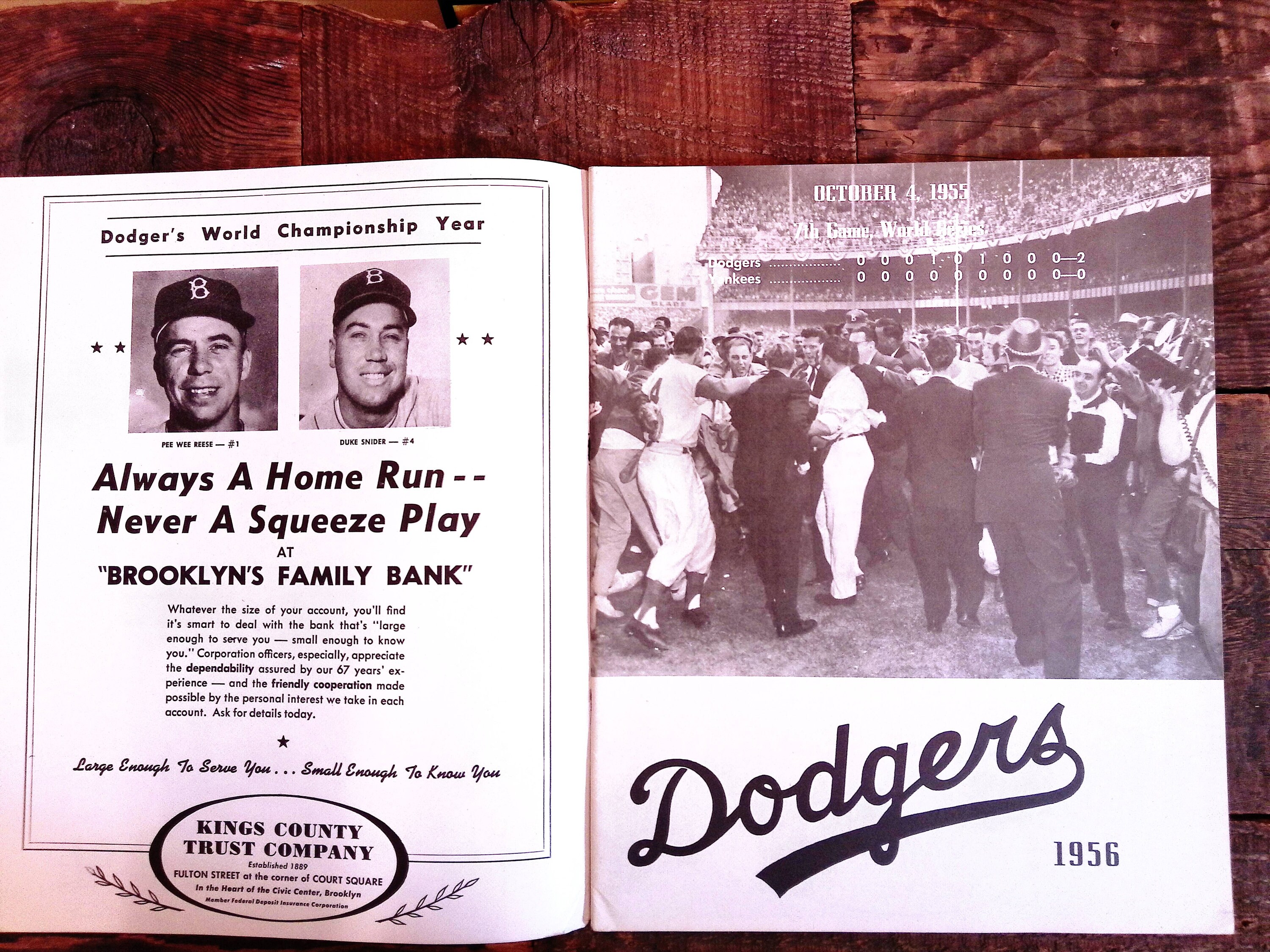 Brooklyn Dodgers 1956 Yearbook - Etsy