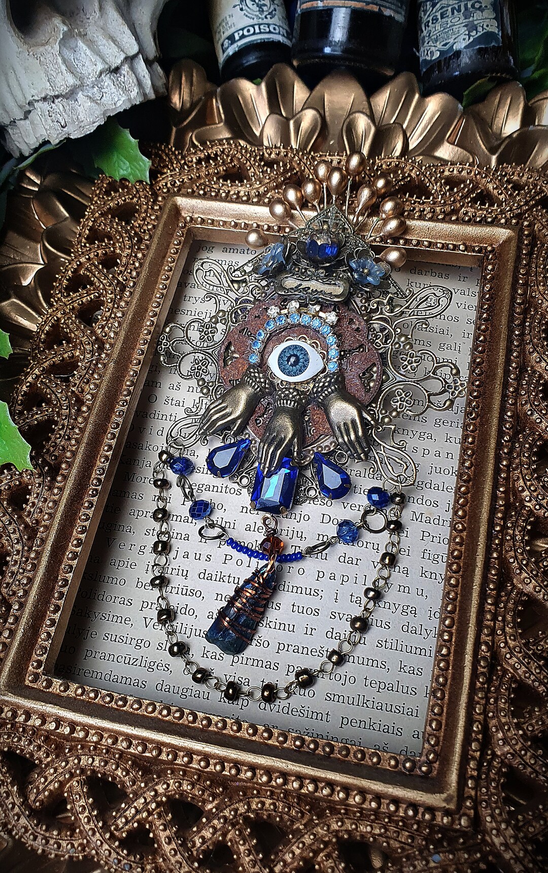 Handmade Qabbalah and Alchemy Inspired Mystical Cameo Brooch - Patron ...