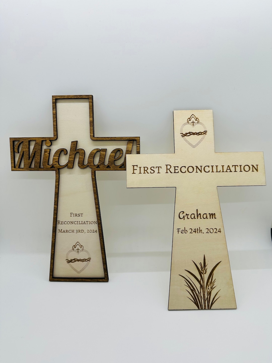 First Reconciliation Confession Penance Custom Personalized Wooden ...