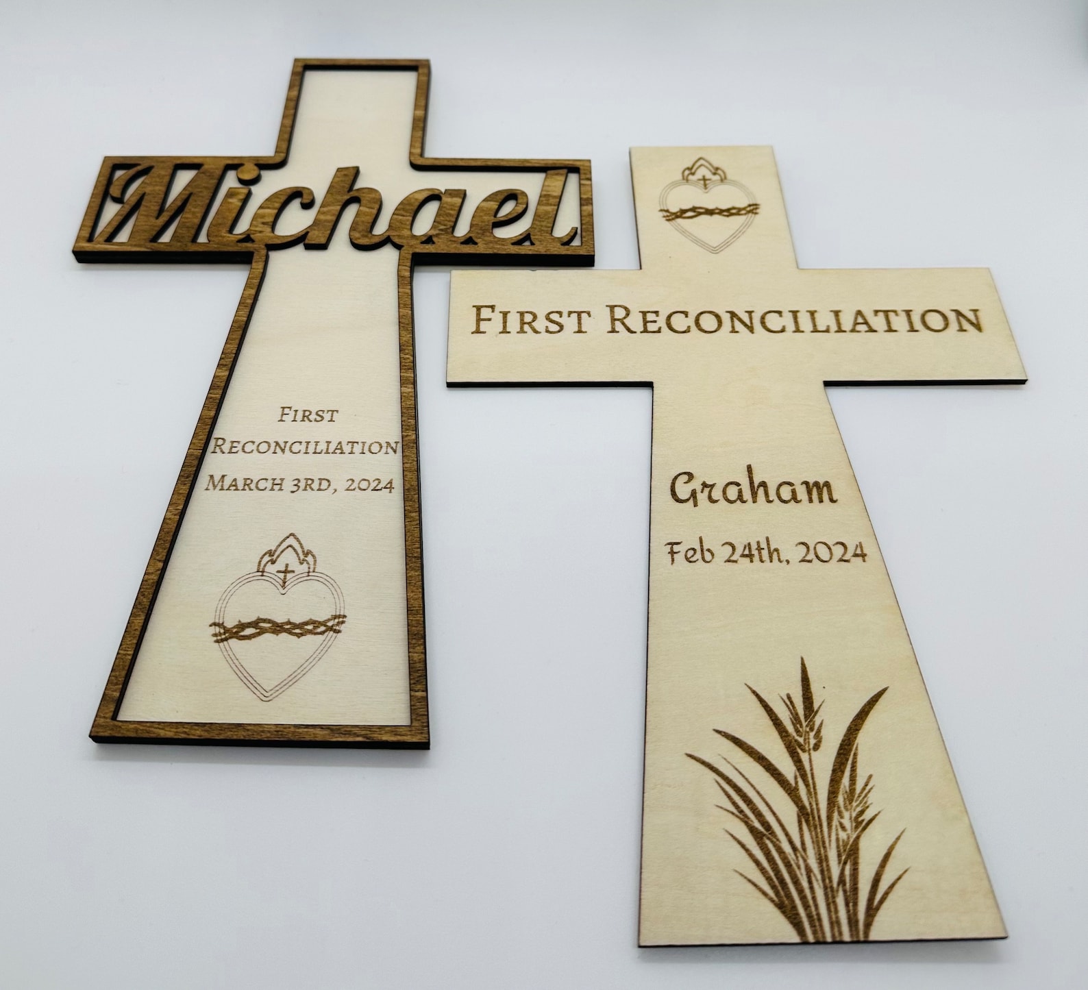 First Reconciliation Confession Penance Custom Personalized Wooden ...