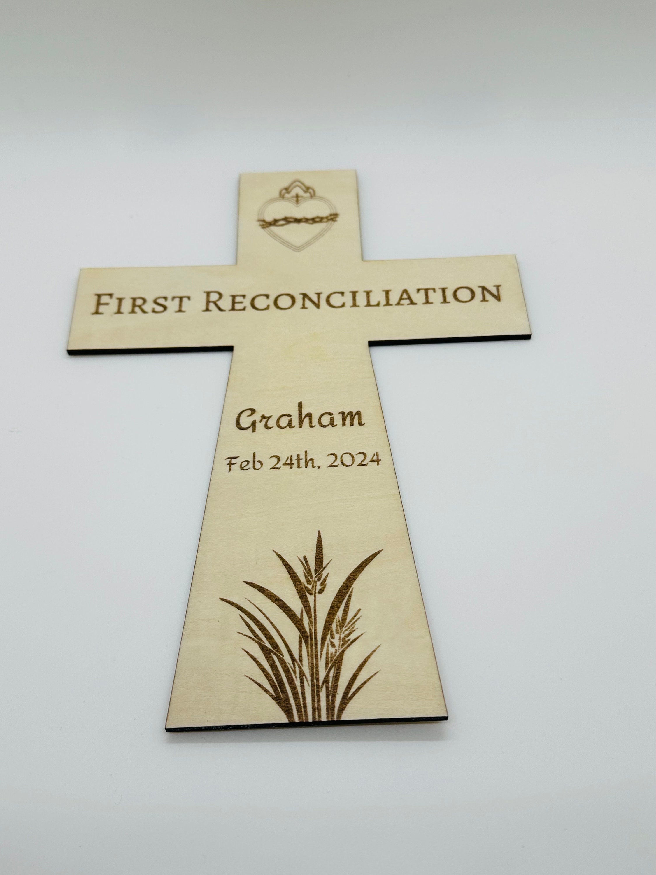 First Reconciliation Confession Penance Custom Personalized Wooden ...