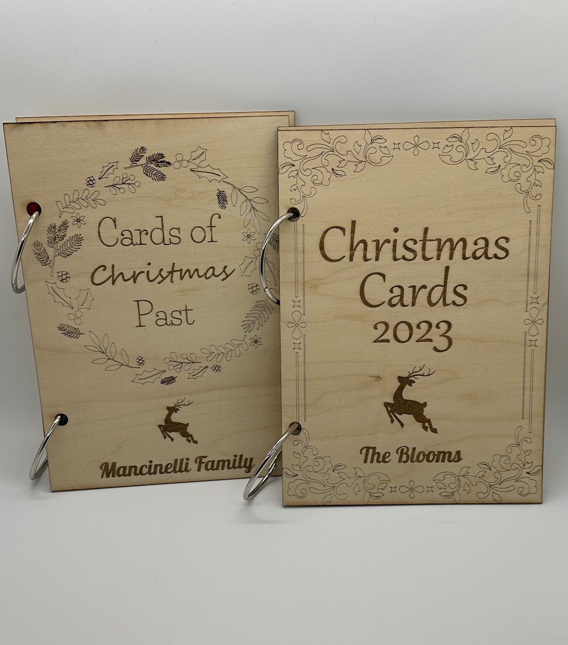 Custom Christmas Card Book | Personalized Christmas Holiday Season Card ...