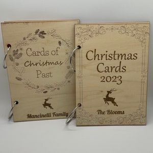 Custom Christmas Card Book | Personalized Christmas Holiday Season Card ...