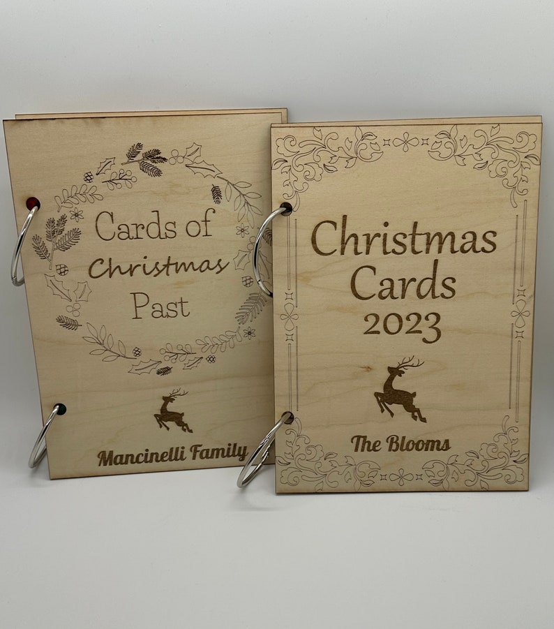 Custom Christmas Card Book | Personalized Christmas Holiday Season Card ...