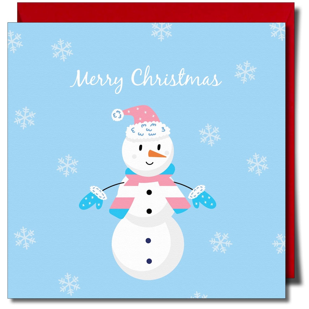 Transgender Merry Christmas Card Trans Christmas Card Trans Christmas ...