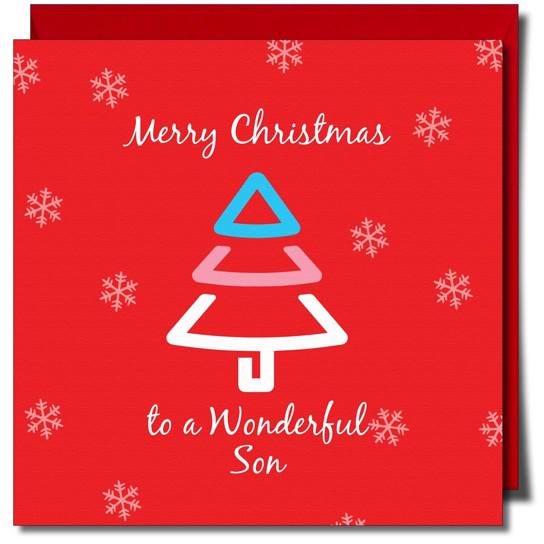 Transgender Son Christmas Card, LGBTQIA+ Festive Greeting - Etsy