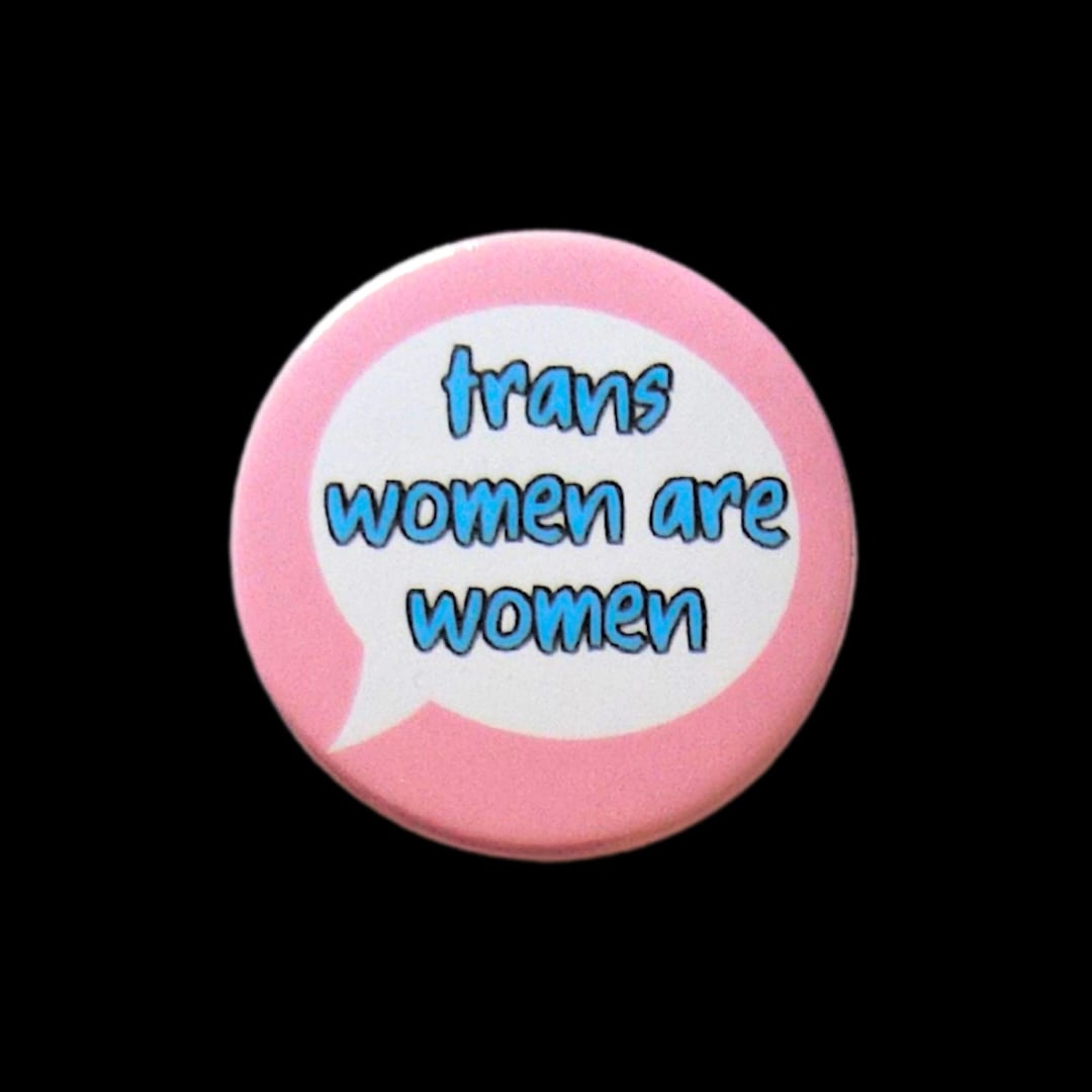 Trans Womens Badge 38mm X 38mm Size Badges Transgender Pins, Trans ...