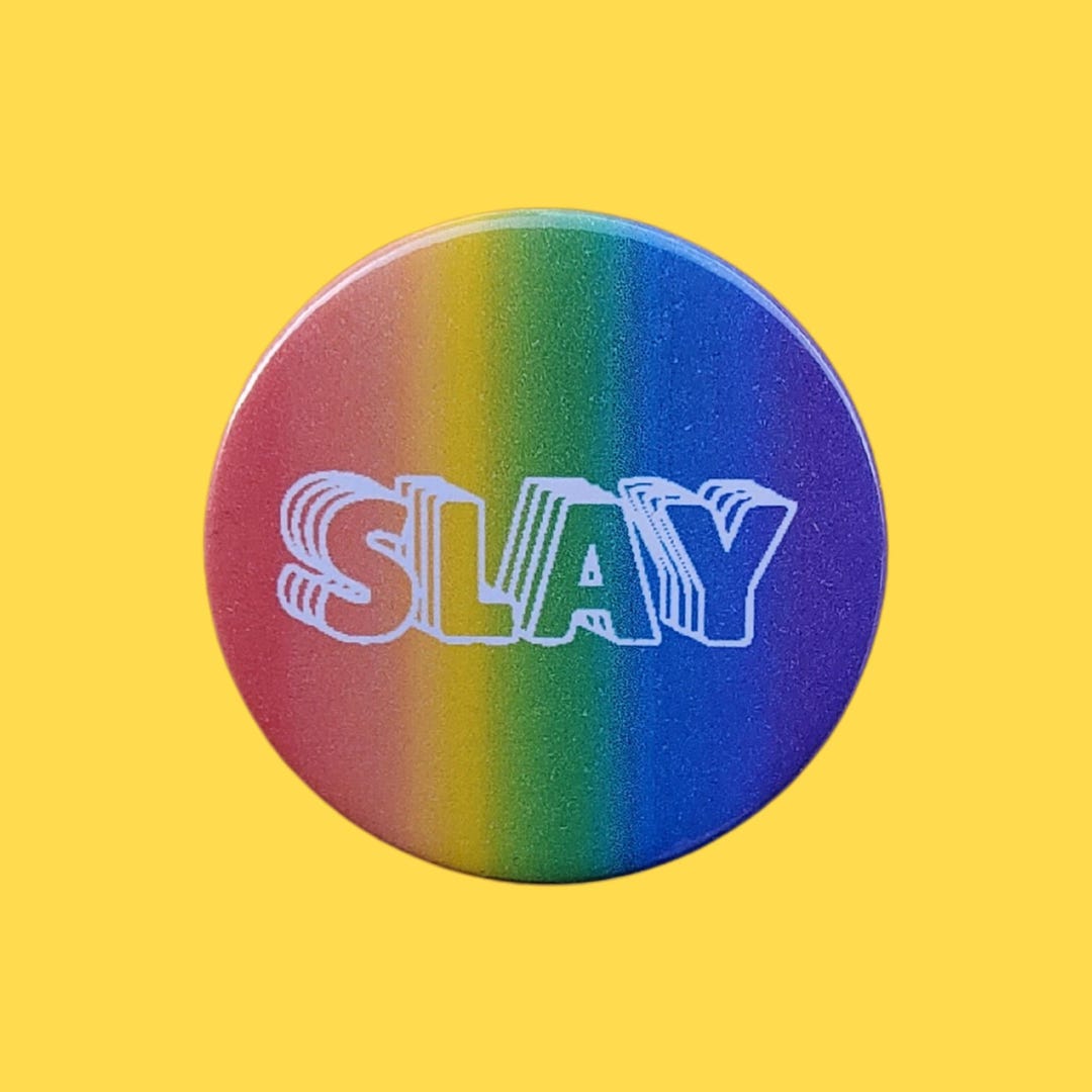 Slay Drag Race Rupaul Drag Race 38mm X 38mm Size Badges Lgbtq Pins ...