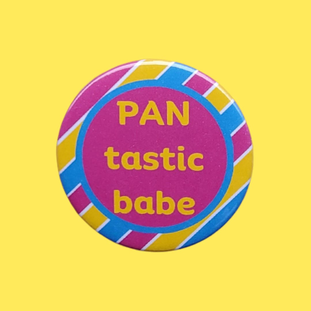 Pan Pride Pansexual 38mm X 38mm Size Badges Lgbtq Pins, Pan Badges. - Etsy