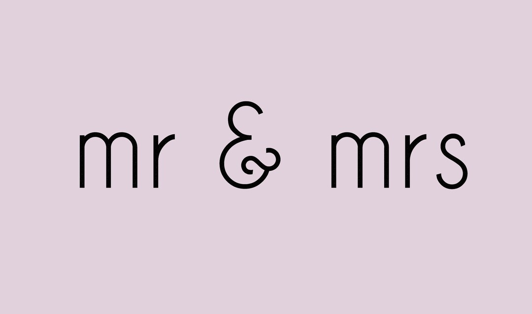 DIGITAL "mr & Mrs" STL File for 3D Printing - Etsy