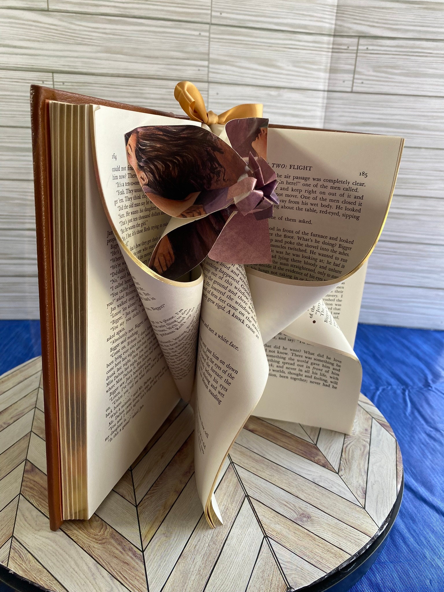 Book Art Sculpture-native Son wright, Richard Reingold, Alan illust. - Etsy