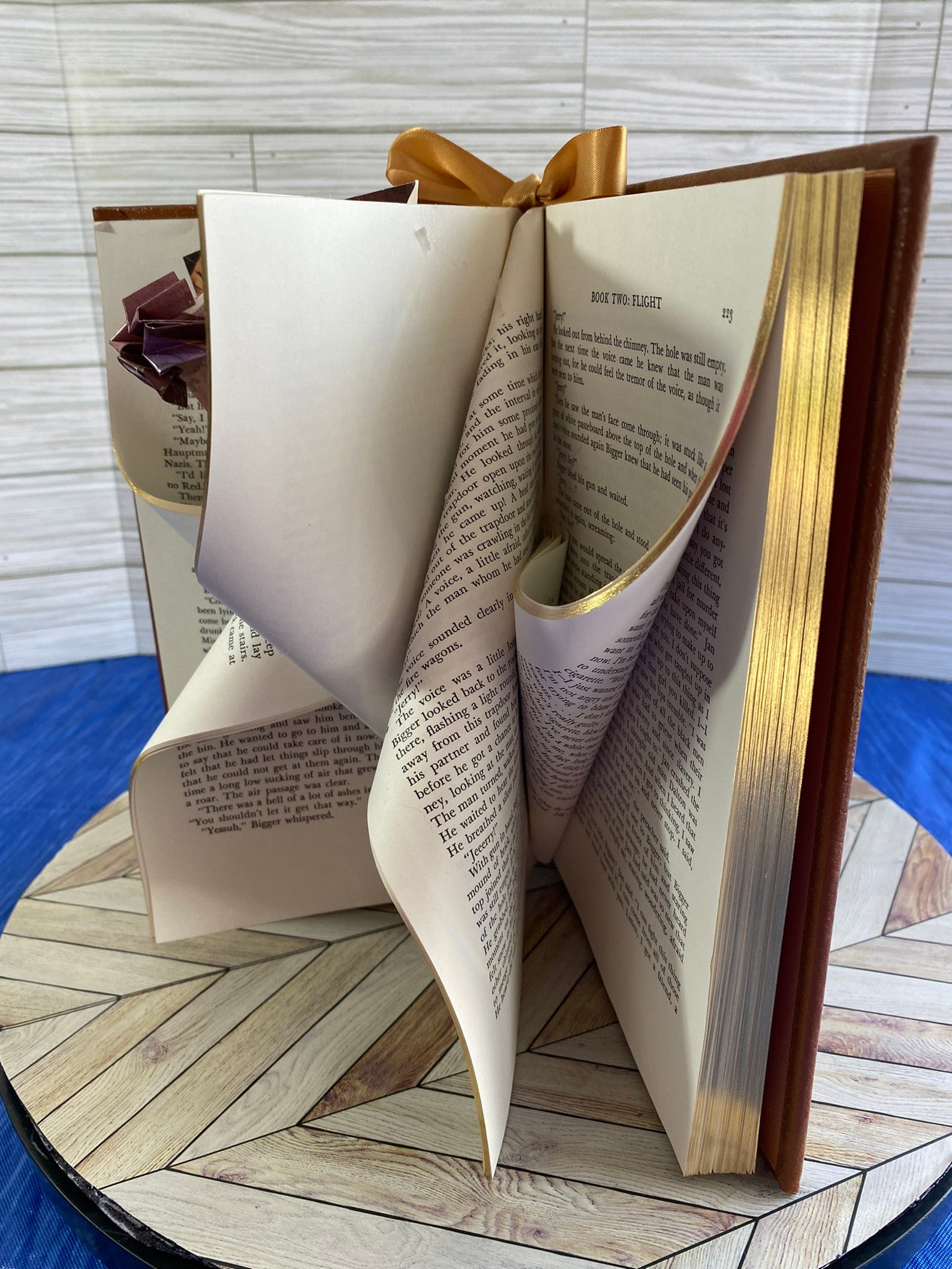 Book Art Sculpture-native Son wright, Richard Reingold, Alan illust. - Etsy