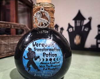 Hybrid Werewolf Vampire Blood Potion Bottle Decor - Etsy