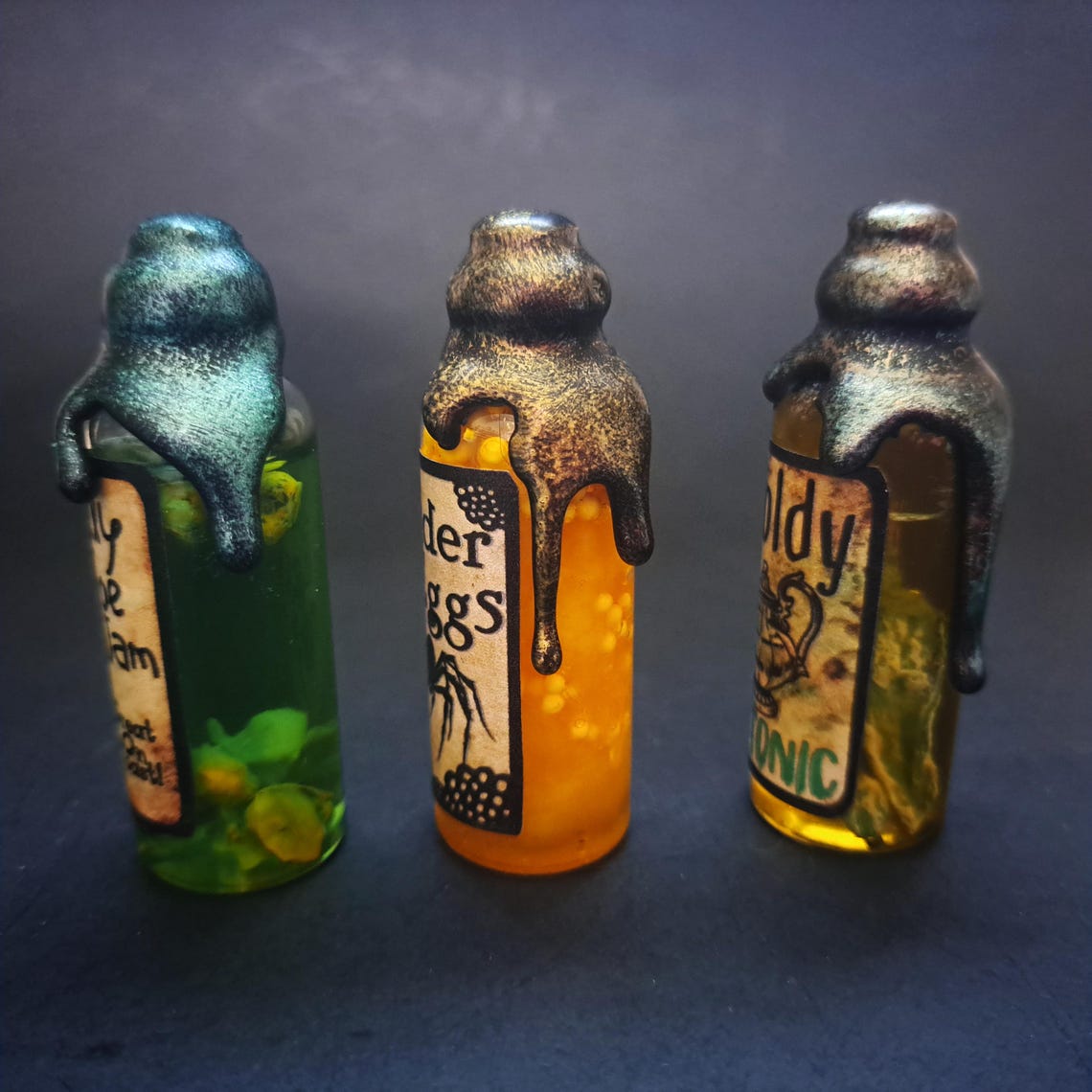 Mini Witches Brew Potion Set. Handmade Fantasy Potion. Halloween Shelf ...