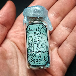 Mini Lonely Echos of the Squonk. Miniture Potion Bottle. Cryptid ...
