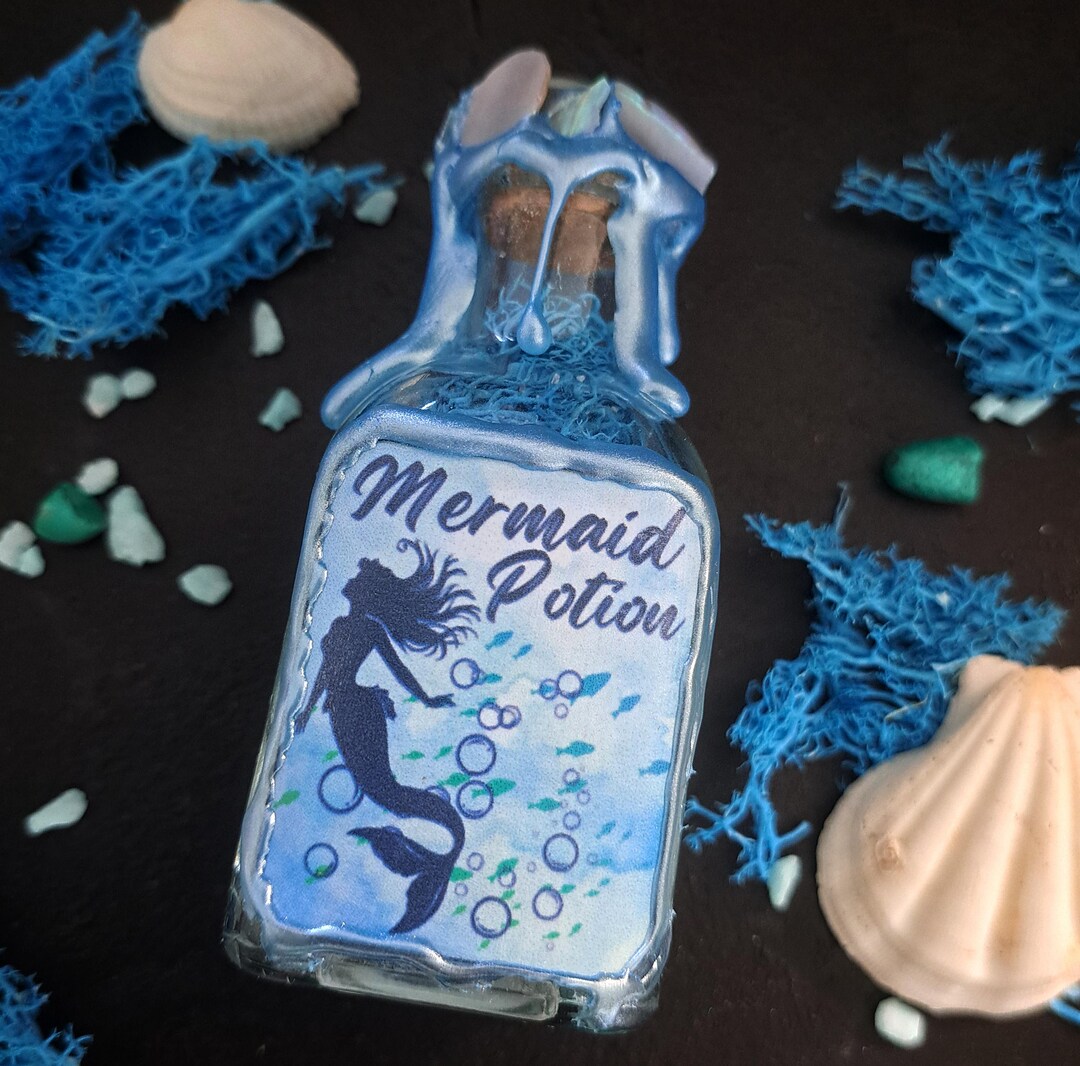 Mermaid Potion Handmade Fantasy Bottle - Etsy