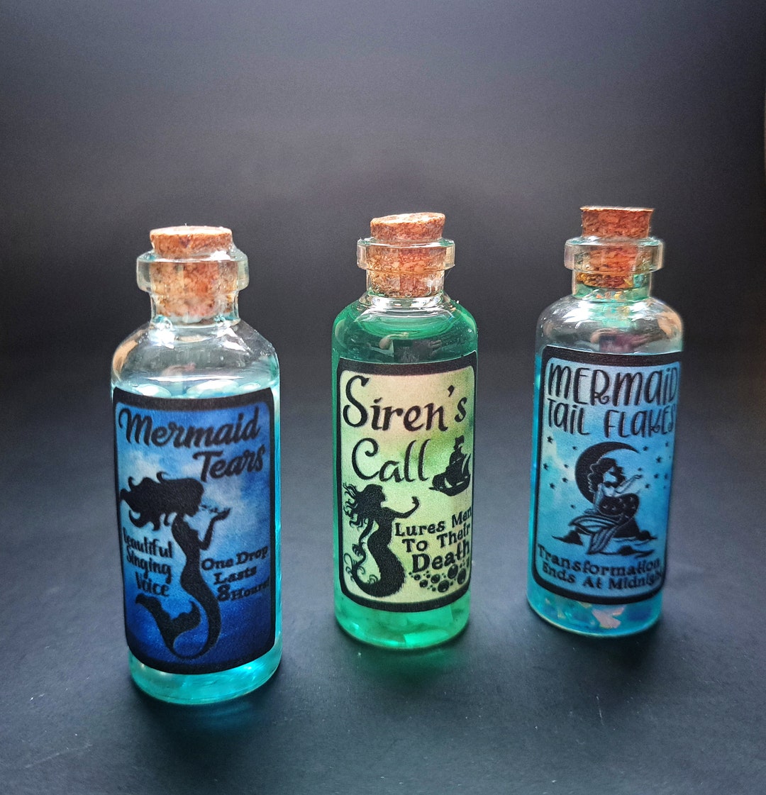 Mermaid Pack Mini Horror Bottles - Etsy