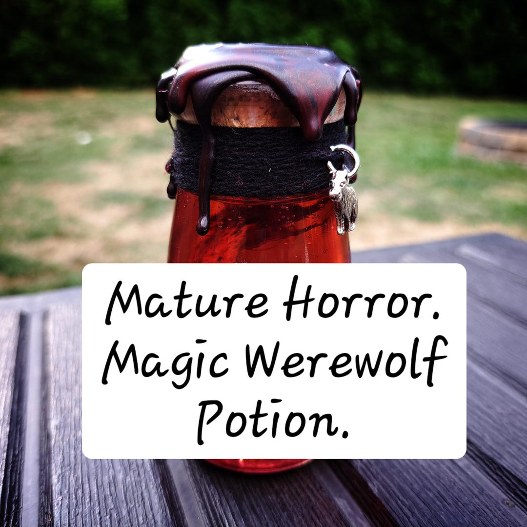 Mature Content. Werewolf Drool Potion. Wolfsbane, Halloween Decor ...