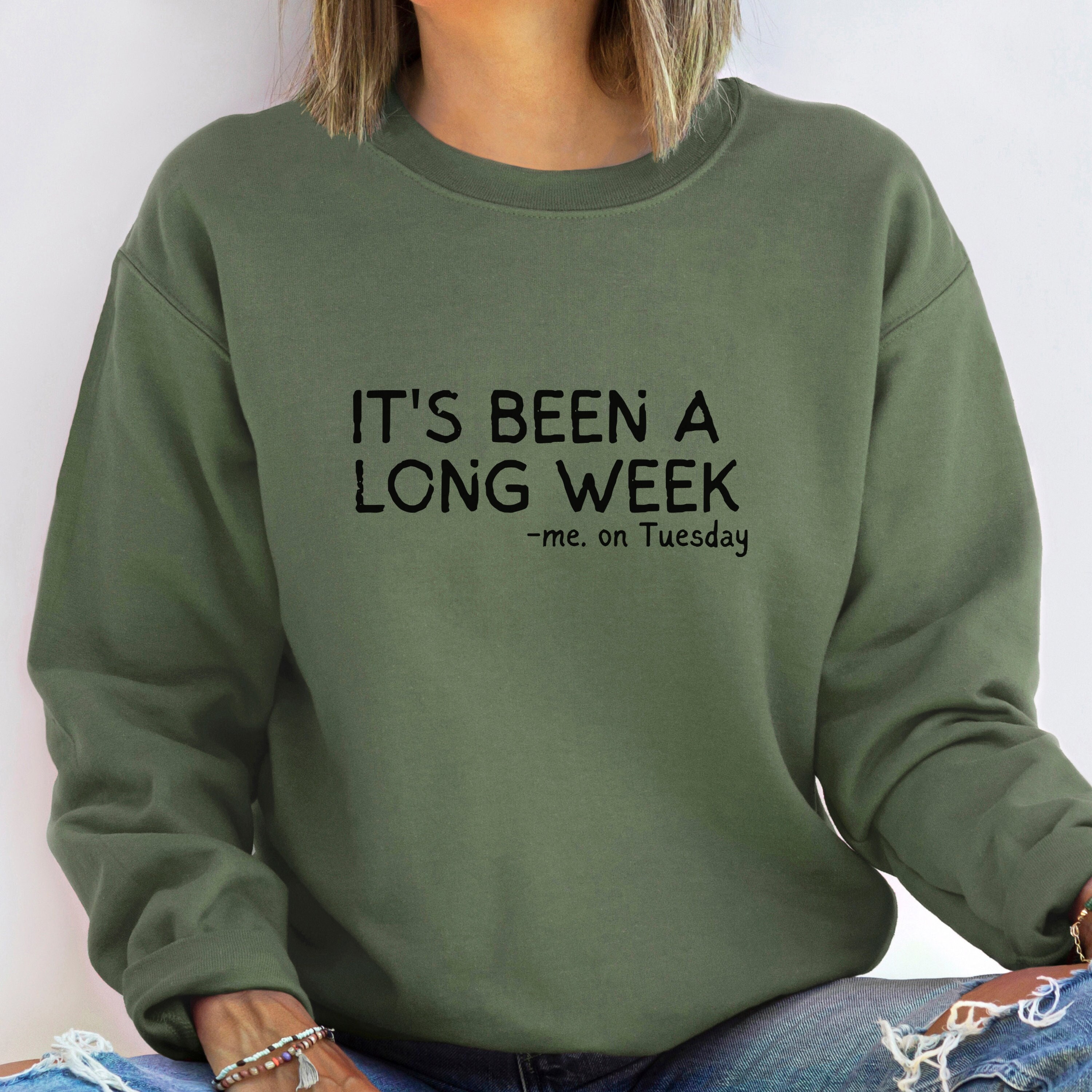 It's Been a Long Week Me on Tuesday Sweatshirt - Etsy