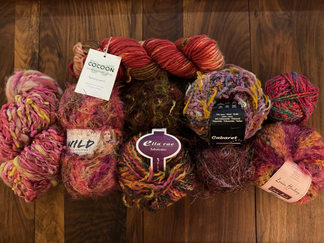 Designer Yarn Grab Bag - Bright, Unique and Fun! One of a Kind Pieces ...