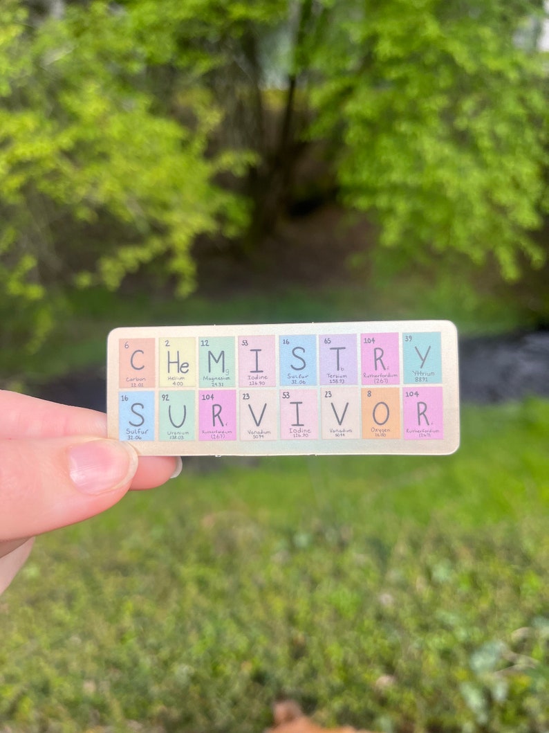 Vinyl Holographic Periodic Table, Chemistry Pun Sticker, Custom STEM ...