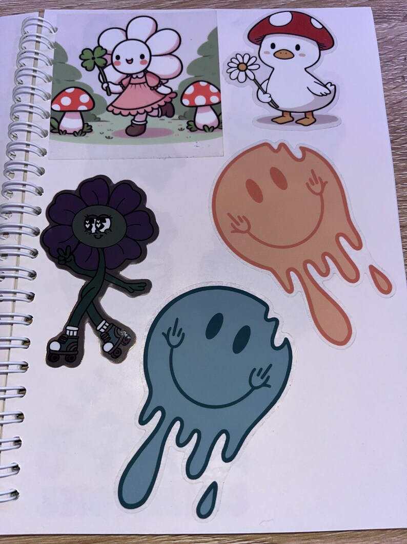 Dripping Smiley Face Sticker, Middle Finger Happy Face Vinyl, Ironic ...